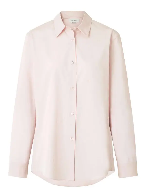 Gabriela Hearst Reyes Cotton-poplin Shirt - Baby Pink