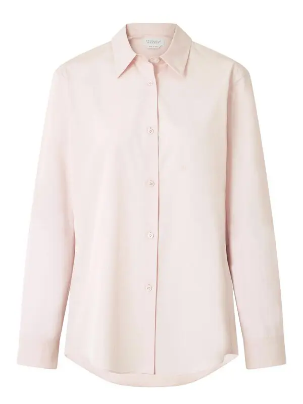 Gabriela Hearst Reyes Cotton-poplin Shirt - Pink