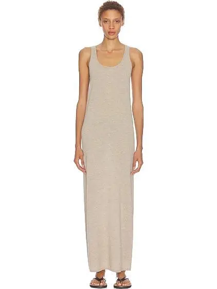 THE ROW Sleeveless Jersey Knit Maxi Dress - Dune