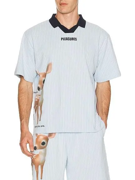 PLEASURES Pet Polo - Blue
