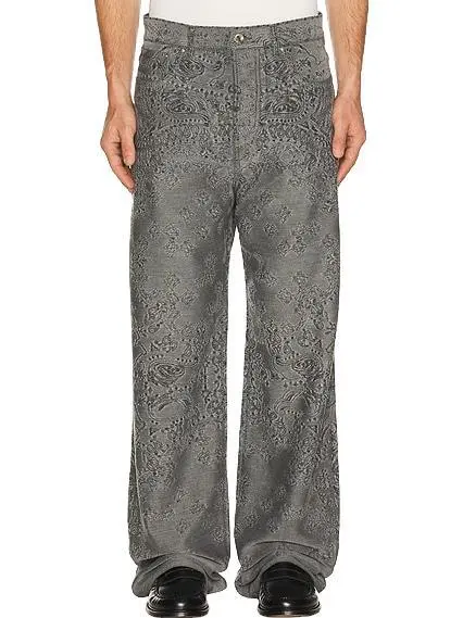 Amiri Ma Quad Bandana Baggy Jean - Black