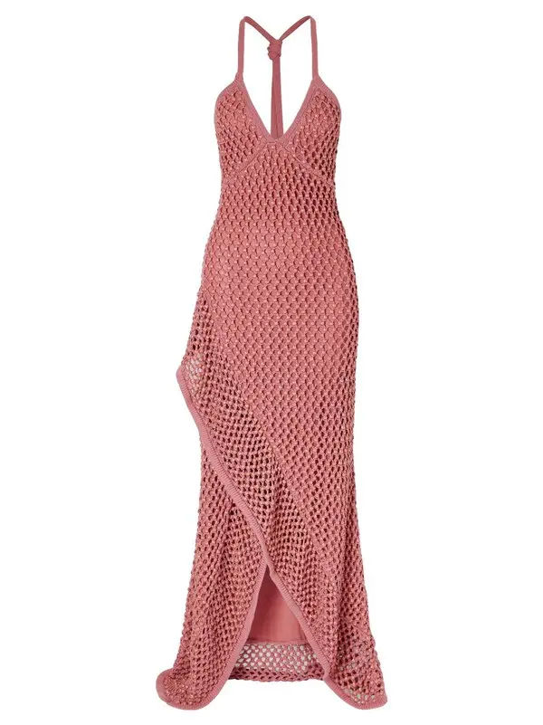 DIOTIMA Riki Embellished Crochet Dress - Pink
