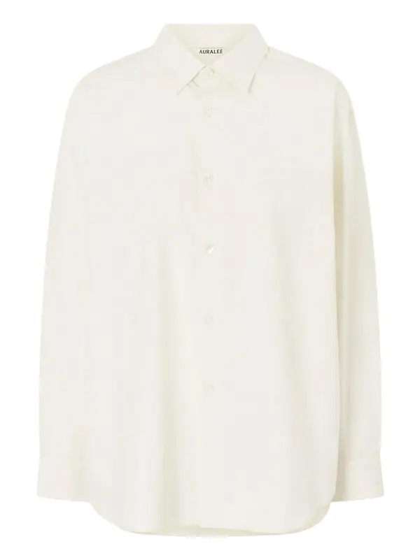 Auralee Finx Cotton-twill Shirt - Yellow