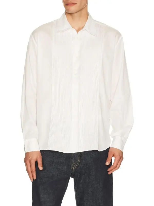 Our Legacy Promise Shirt In White - Ivory Cloud