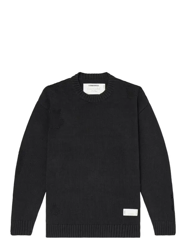 NEIGHBORHOOD Savage Cotton Crewneck Sweater - Black