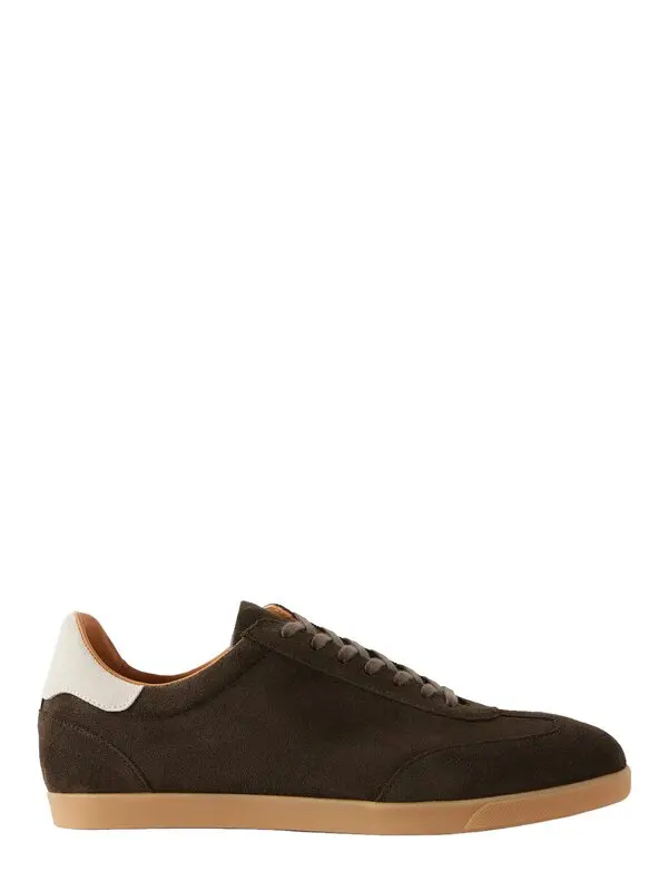 Mr P. Suede Low Top Sneakers - Brown