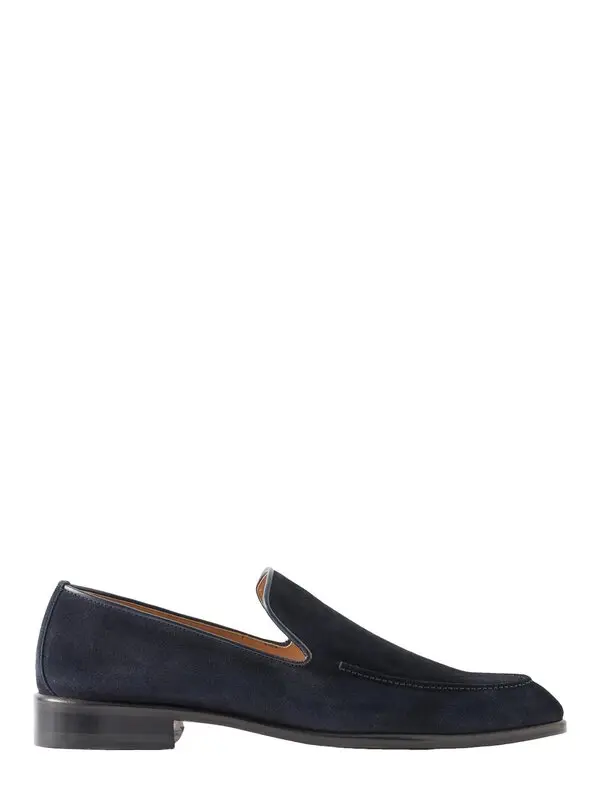 Mr P. Venetian Suede Loafers - Blue