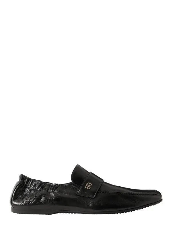 Balenciaga Lambskin Palermo Loafers - Black