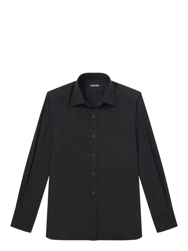 TOM FORD Silk-charmeuse Shirt - Black