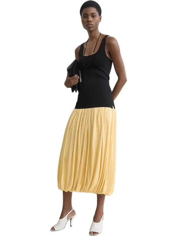 TOTEME Gathered Skirt - Beige