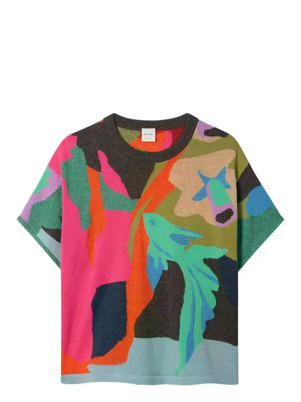 Paul Smith River Collage Short-sleeve T-shirt - Grey