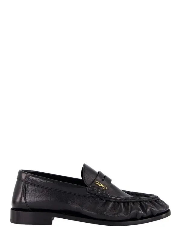 Saint Laurent Le Loafer In Shiny Leather - Black
