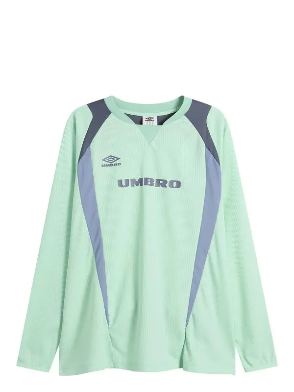 UMBRO Panelled Long Sleeve Jersey - Ocean Wave/grisaille/infinity