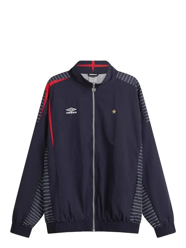 UMBRO Relaxed Fit Track Jacket - Baritone Blue/brilliant White/goji Berry