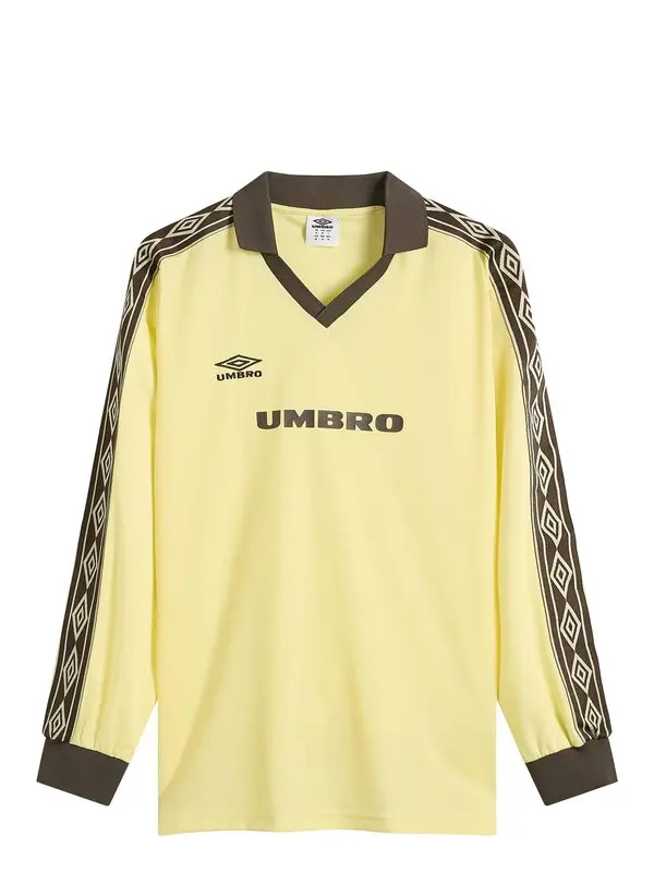 UMBRO Taped Long Sleeve Jersey - Lemonade/demitasse