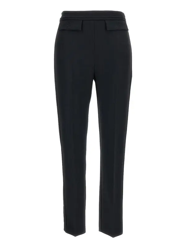 Elisabetta Franchi Straight-leg Trousers - Black