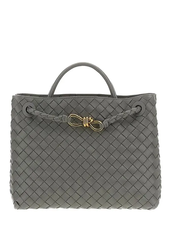 Bottega Veneta Andiamo Medium Bag - Grey