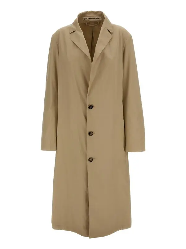 META CAMPANIA COLLECTIVE Cotton Trench Coat - Beige