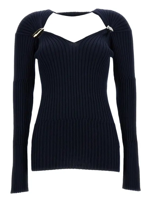Bottega Veneta Cashmere And Silk Sweater - Blu