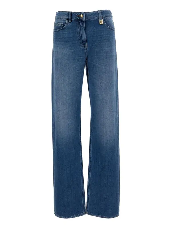 Elisabetta Franchi Palazzo Jeans - Sky Blue