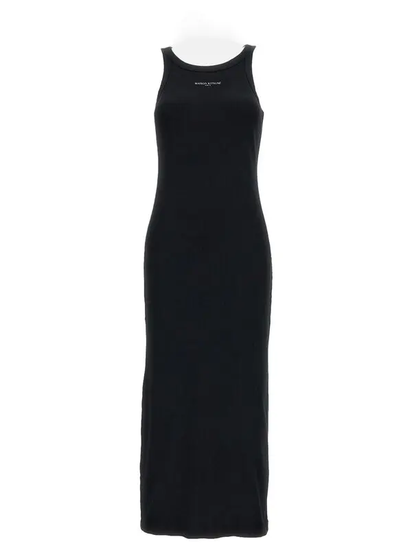 Maison Kitsuné Long Knit Dress - Black
