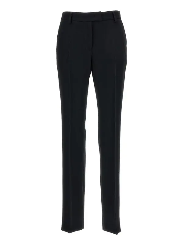Alberto Biani Straight-leg Ankle Trousers - Black