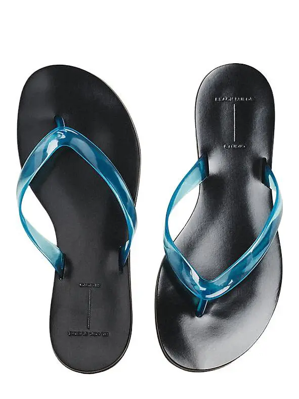 BLACK SUEDE STUDIO Jelly Thong Sandals - Blue