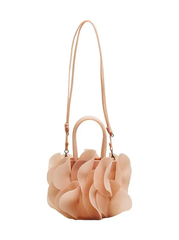 Farm Rio Jelly Flower Handbag - Blush