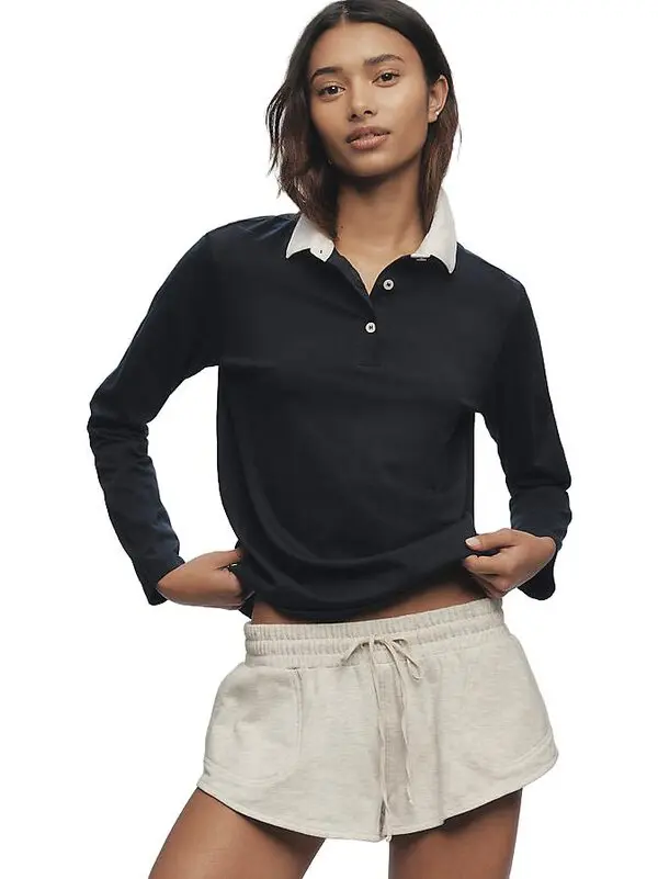 Kule Organic Cotton Rugby Top - Navy