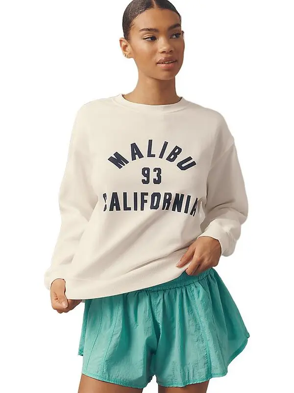 Z Supply Boyfriend Crew-neck Sweatshirt - Sea Salt