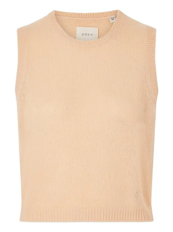 DÔEN Louden Cashmere Vest - Orange