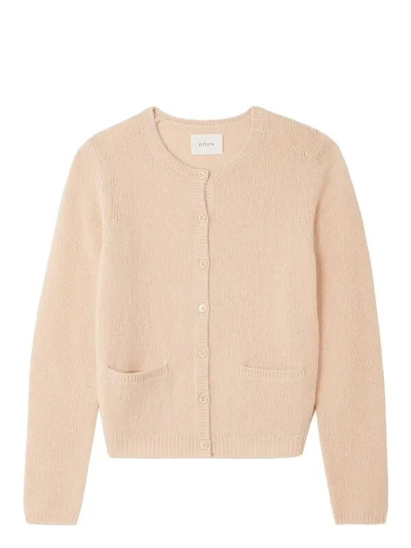DÔEN Thea Cashmere Cardigan - Orange