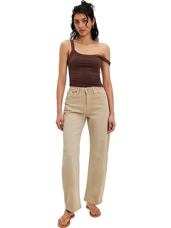 EB DENIM Alida Loose Bowed Jeans - Desert Sand