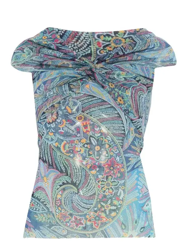 Etro Patterned Top - Blue