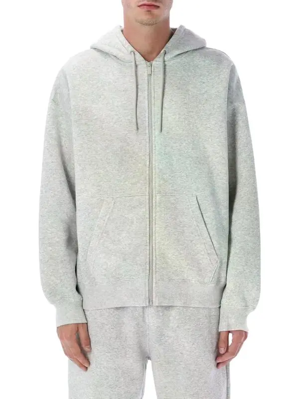 JORDAN Zip-fastening Hoodie - Grey