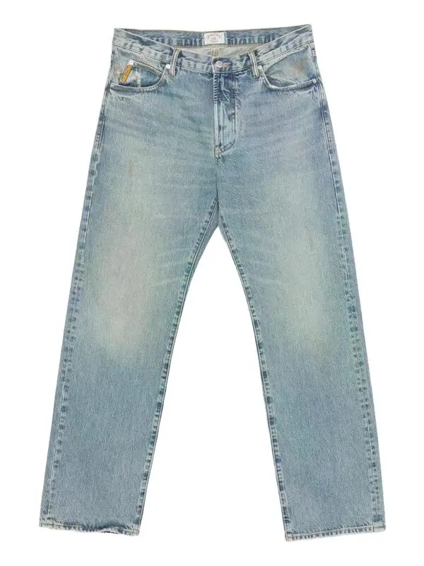 Emporio Armani Logo-patch Jeans - Blue