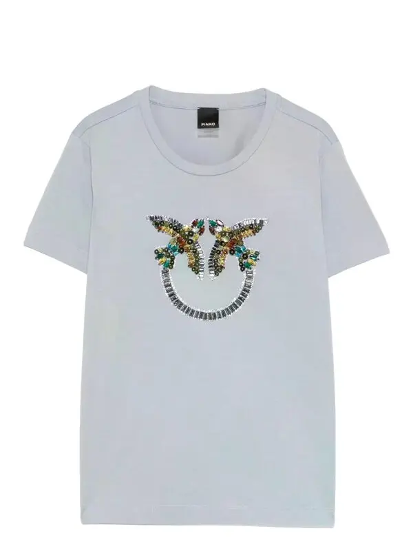 Pinko Embellished T-shirt - Blue