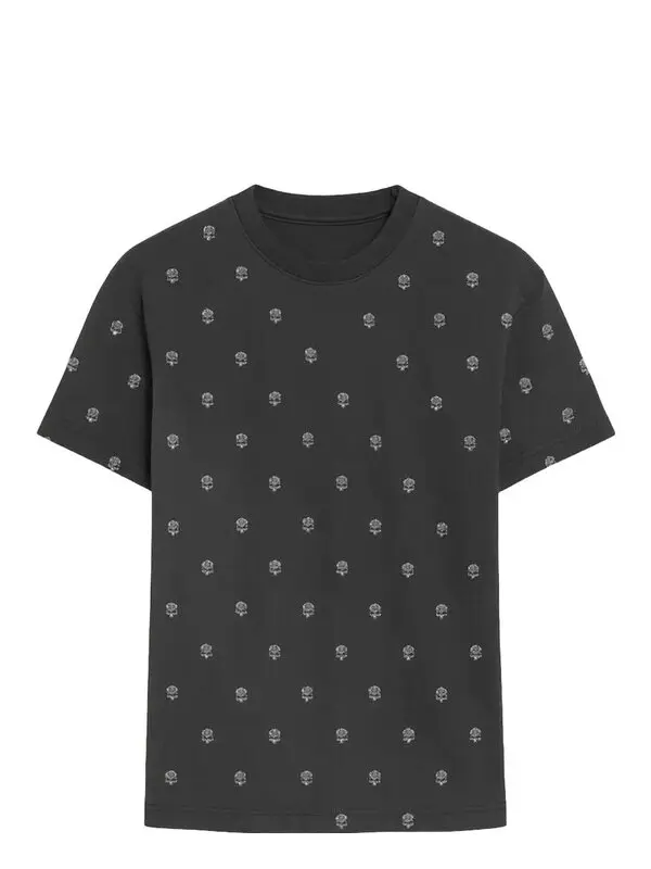 John Richmond Floral-print T-shirt - Black