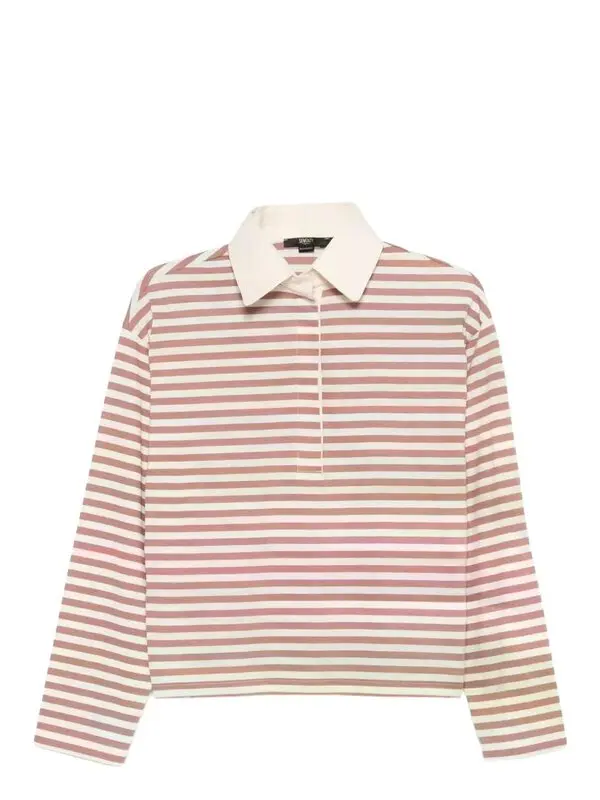 Seventy Striped Polo Shirt - Brown