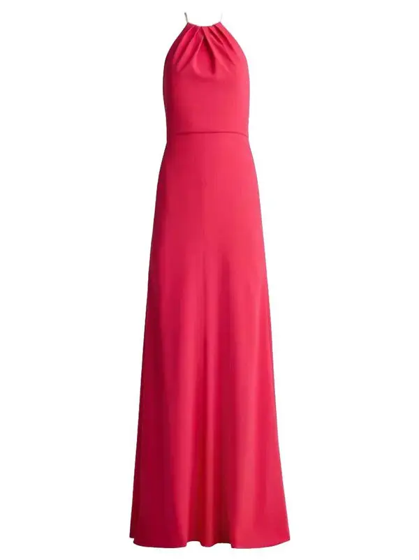 St. John Halter Neck Gown - Pink