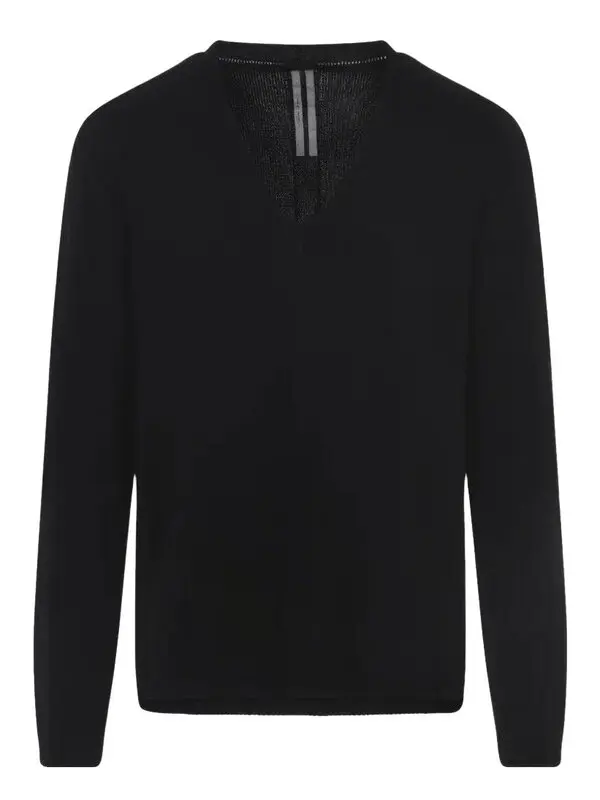 Rick Owens V-neck Sweater - Black