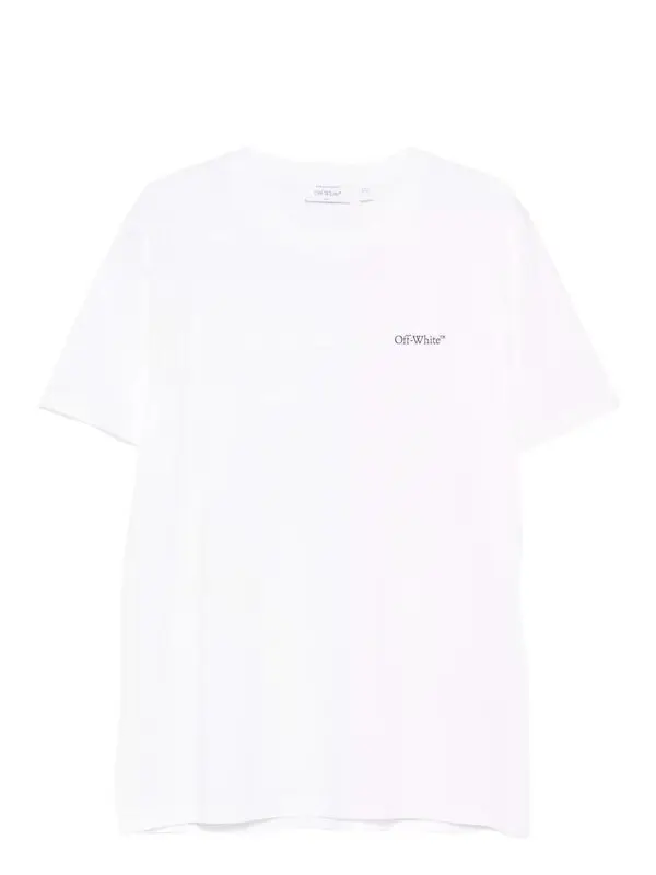 Off-White Arrow-print Cotton T-shirt - White