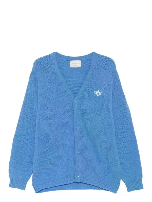 WALK IN PARIS Logo-embroidered Cardigan - Blue