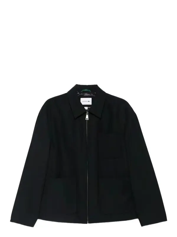Lacoste Zip-up Jacket - Black