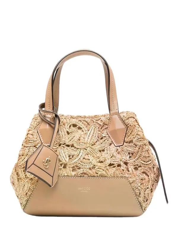 JIMMY CHOO Diamond Floral Tote Bag - Neutrals