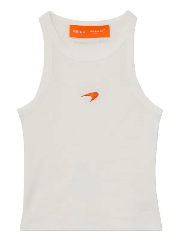 REISS Racing Speedmark Waffle Vest - White