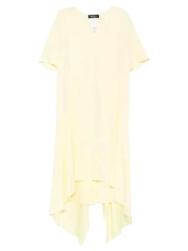 Fabiana Filippi Draped Asymmetric Dress - Yellow