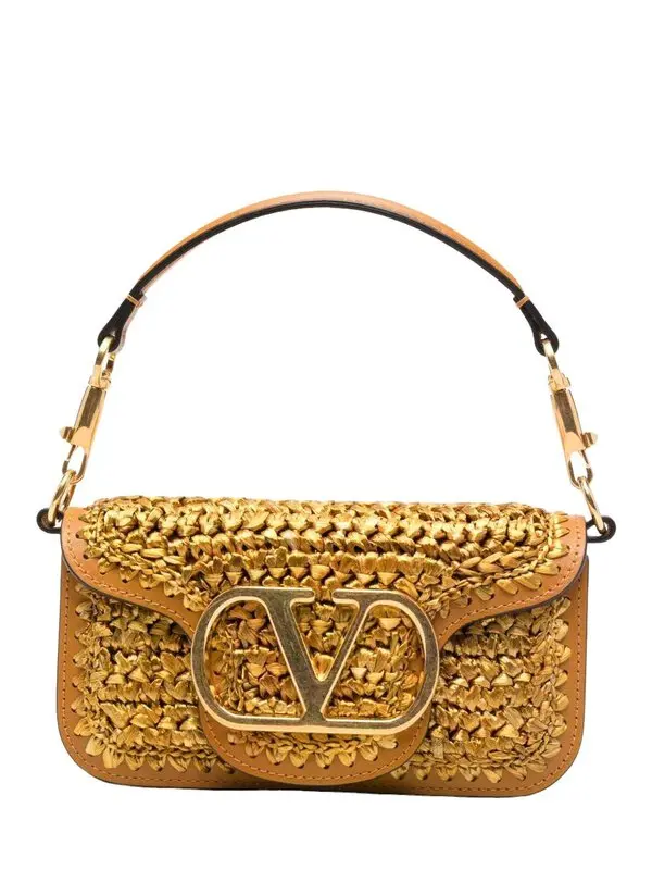Valentino Garavani Vlogo Appliqué Mini Bag - Gold