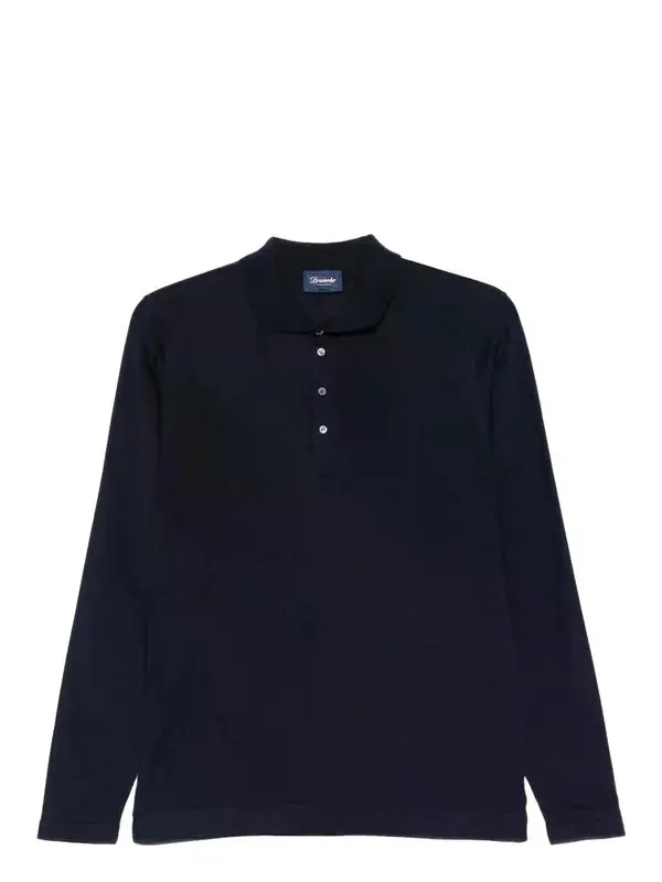 DRUMOHR Navy Polo Shirt - Blue