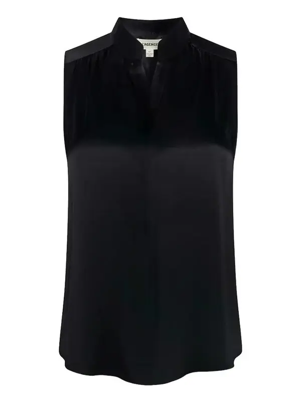 L'Agence Phoebe Sleeveless Blouse - Black